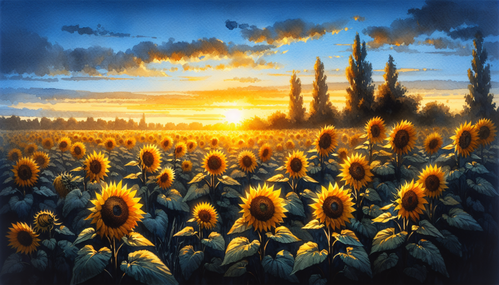 Girasoles - Las flores de Violeta
